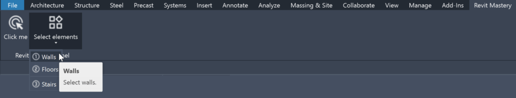 Buttons in Revit API: PushButton, PulldownButton, SplitButton ...